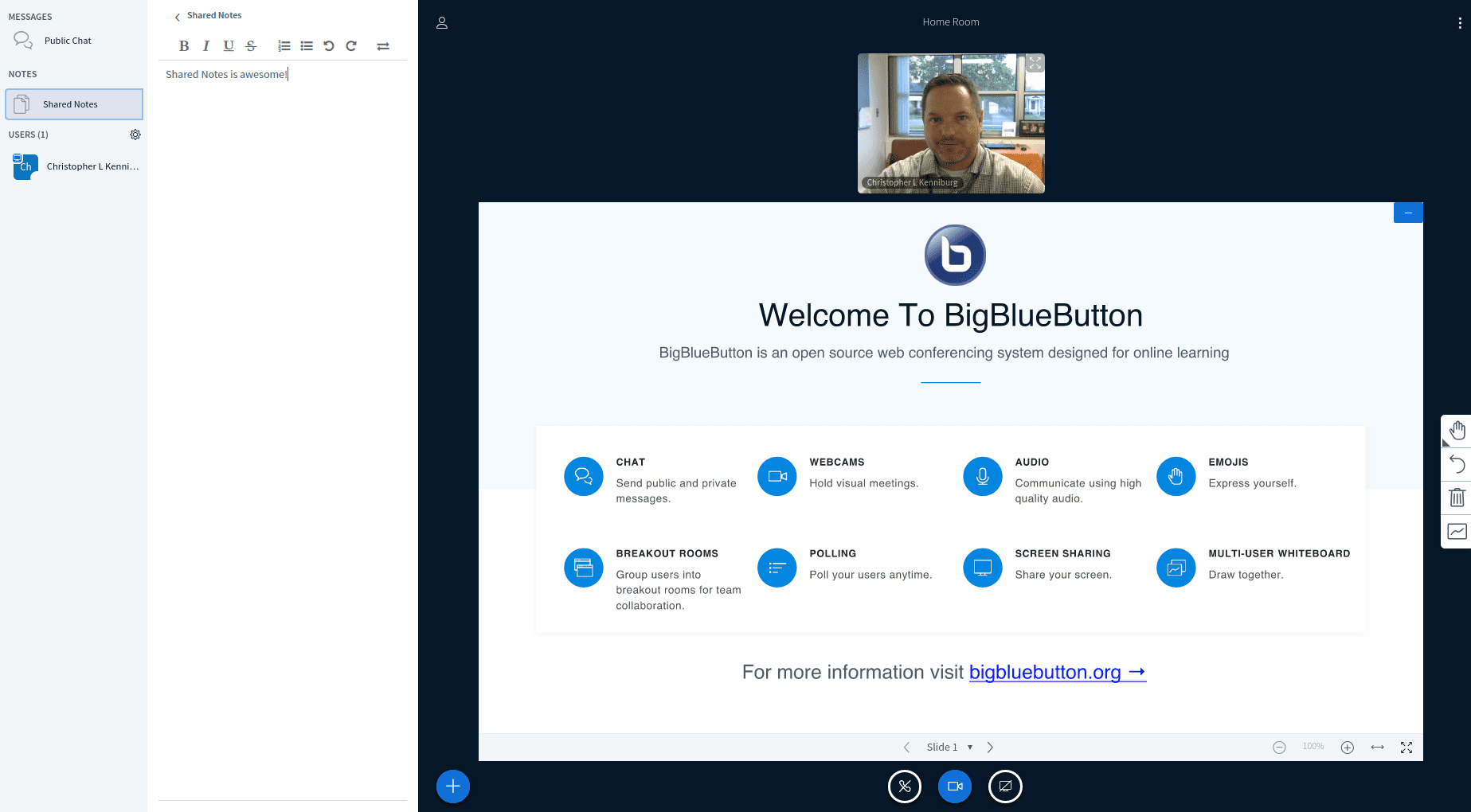 HTML5 Web Conferencing with BigBlueButton | Michigan Moodle